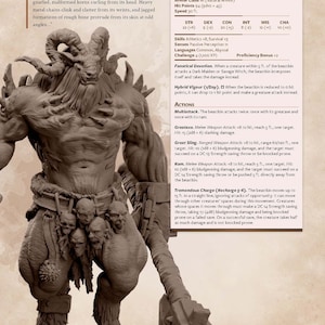 Beastkin Juggernaut Mammoth Factory Mark of the Beast RESIN Fantasy Dnd ...