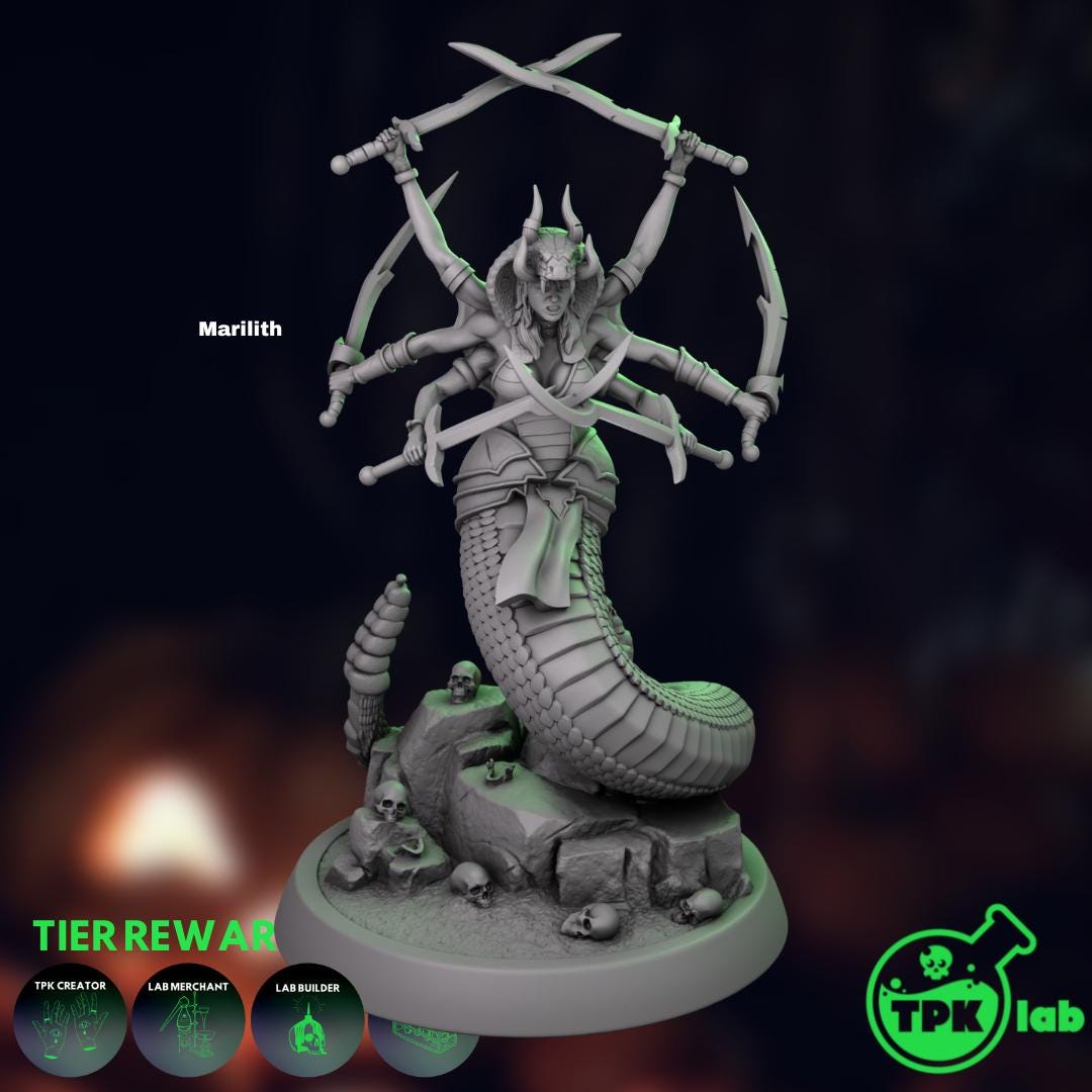 Marilith TPK Lab Diabolic Coven Fantasy Horror Halloween Dnd RPG ...
