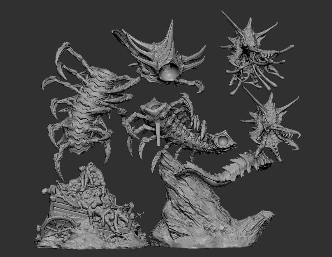 Remorhaz Mini Monster Mayhem Frozen Wastelands RESIN | Etsy