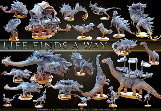 Stego | Mini Monster Mayhem | Life Finds a Way | RESIN | Fantasy | Dnd ...