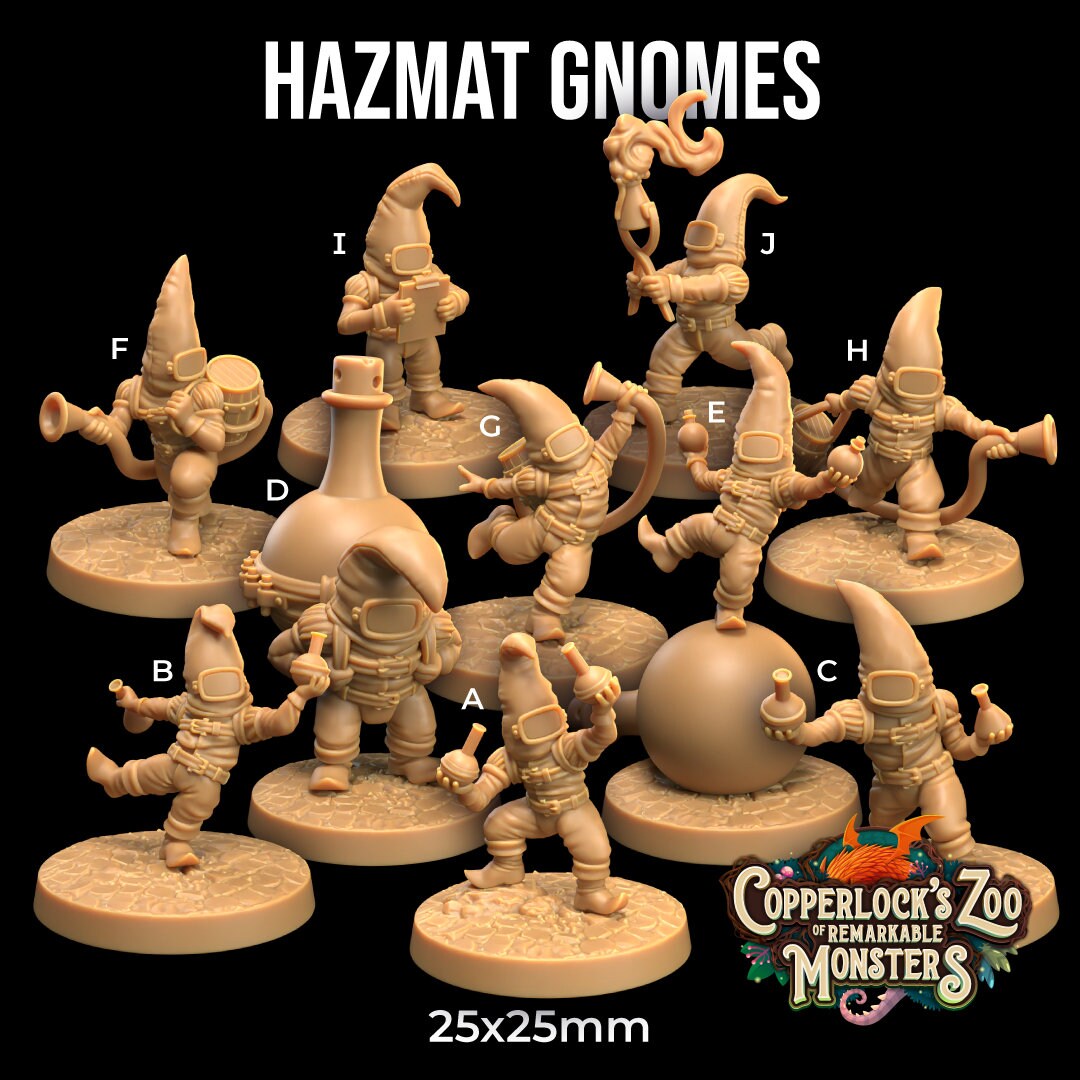Hazmat Gnomes | Dragon Trappers Lodge | Copperlock's Zoo | RESIN ...
