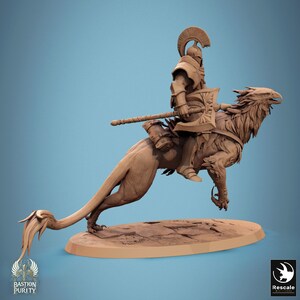 Gryph Rider Chase Rescale Miniature Bastion of Purity 3D Printed RESIN ...