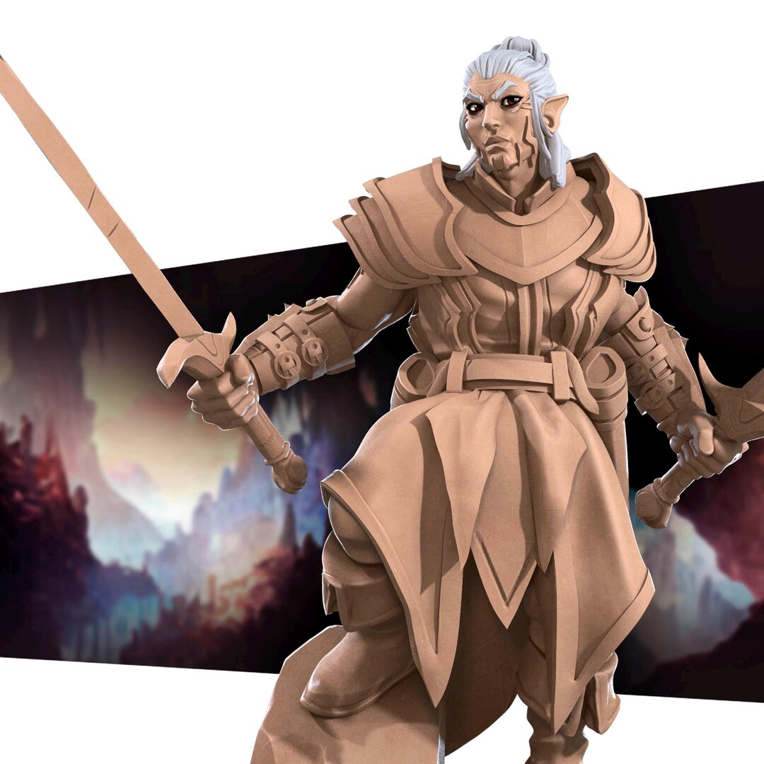Drow Weapon Master Bite the Bullet Underdark Pt 2 Fantasy Dnd RPG Tabletop Gaming Miniatures ...