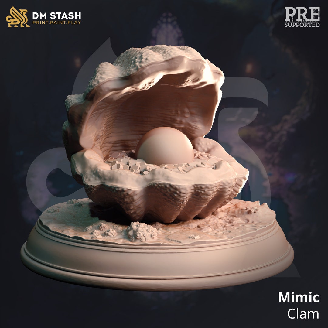 Mimic Clam | DM Stash | Arisen Depths | RESIN | Fantasy | Dnd | RPG ...