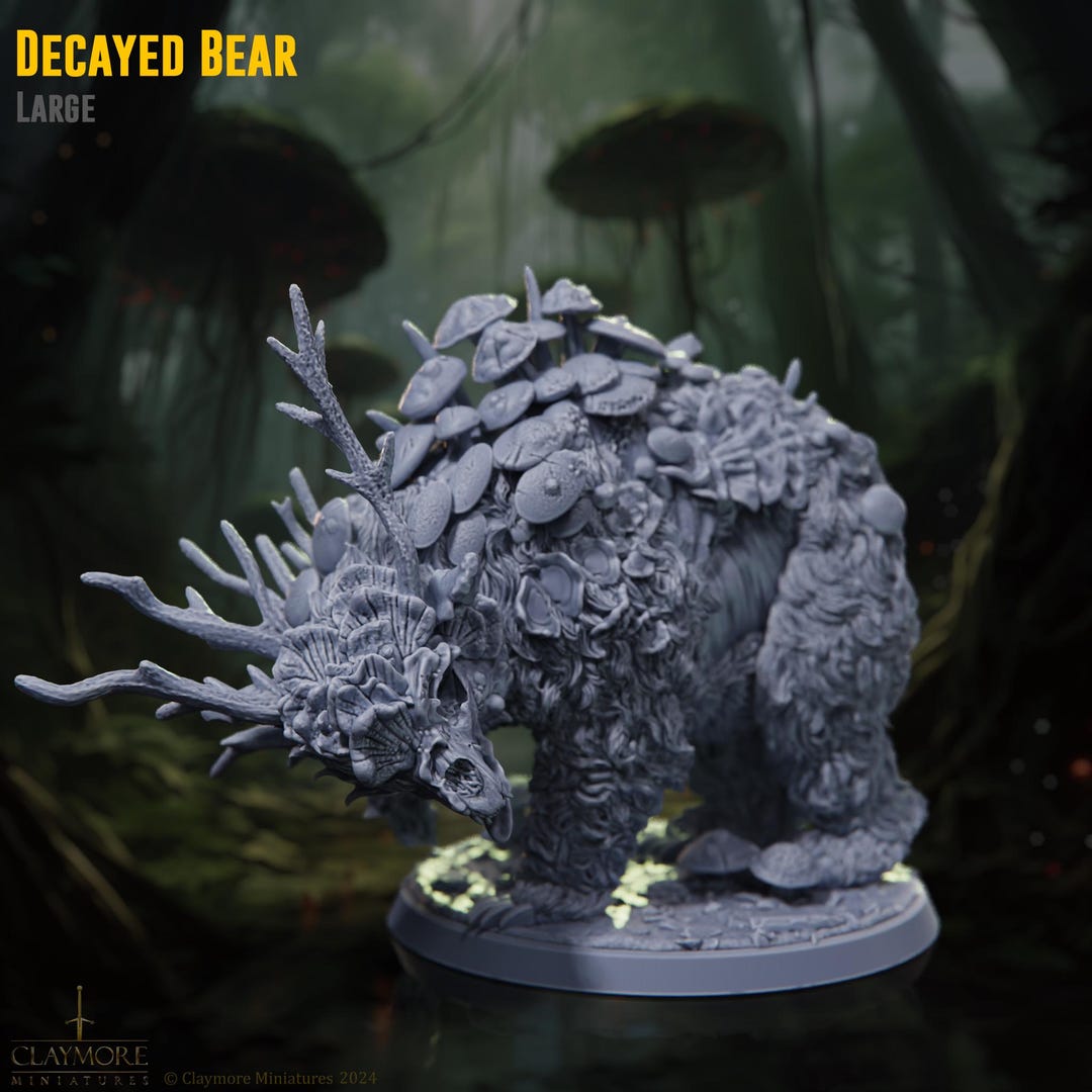 Decayed Bear | Claymore Miniatures | Queen of Rot and Decay | Resin ...
