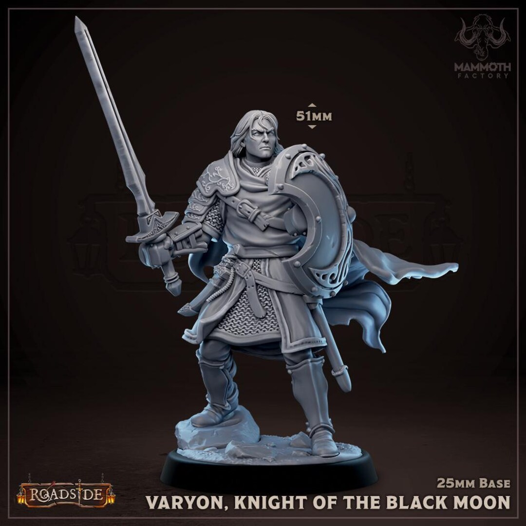 Varyon, Knight of the Black Moon | Mammoth Factory | Roadside | RESIN ...
