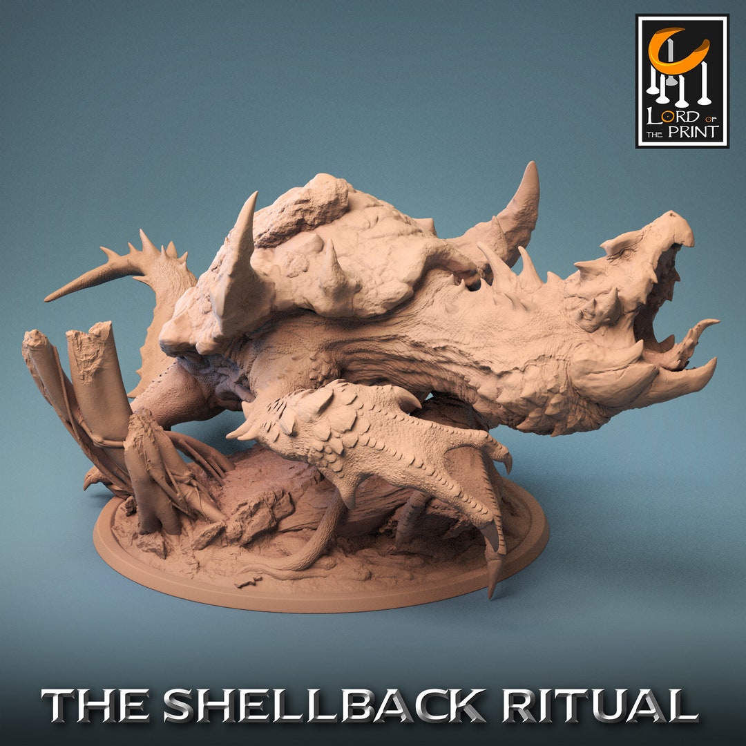Dragon Turtle | Rescale Miniature | Shellback Ritual | RESIN | Fantasy ...