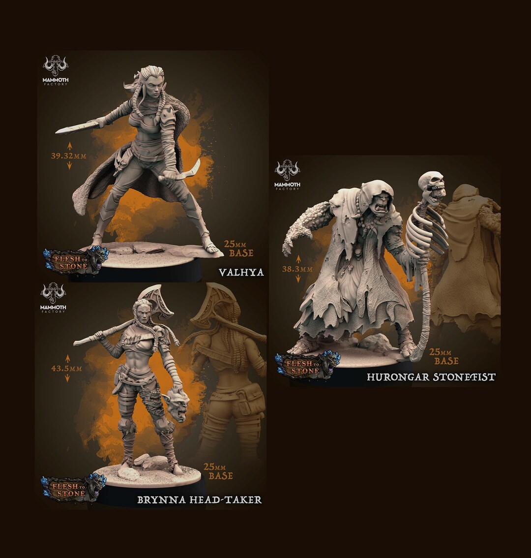 Flesh to Stone Character Models Mammoth Factory Flesh to Stone RESIN ...