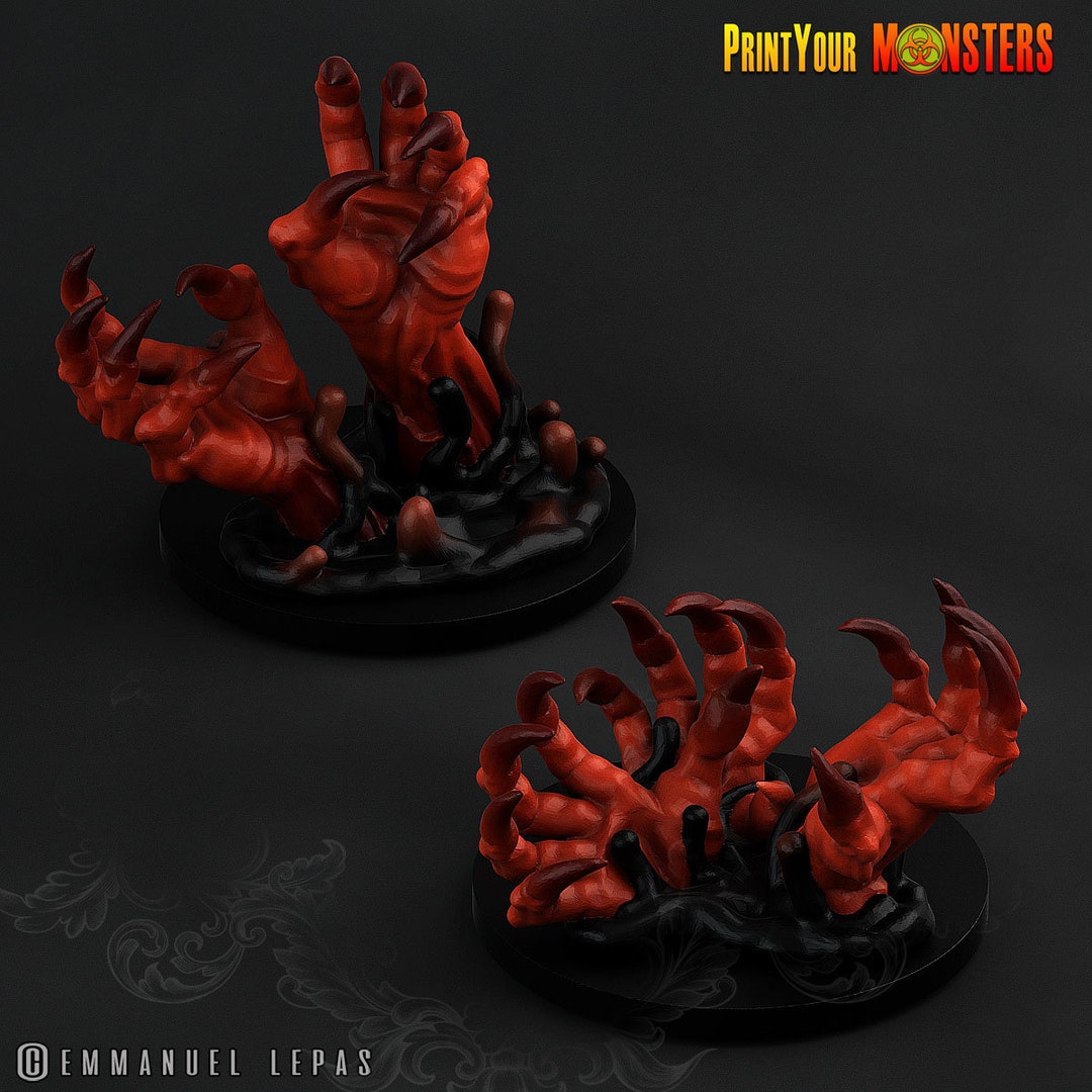 Multiples Demonclaws Print Your Monster the Abyssal Hand Horrors Resin ...