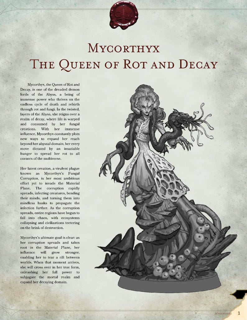 Queen of Rot and Decay | Claymore Miniatures | Queen of Rot and Decay ...
