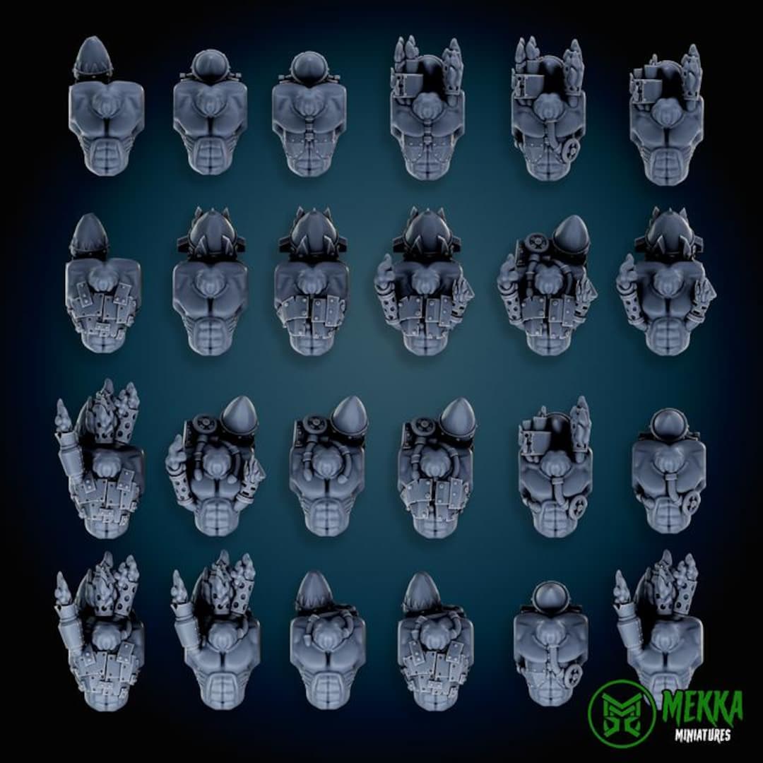 Cybork Torso | Mekka Miniatures | Modular Orks | Resin | Fantasy | Sci ...