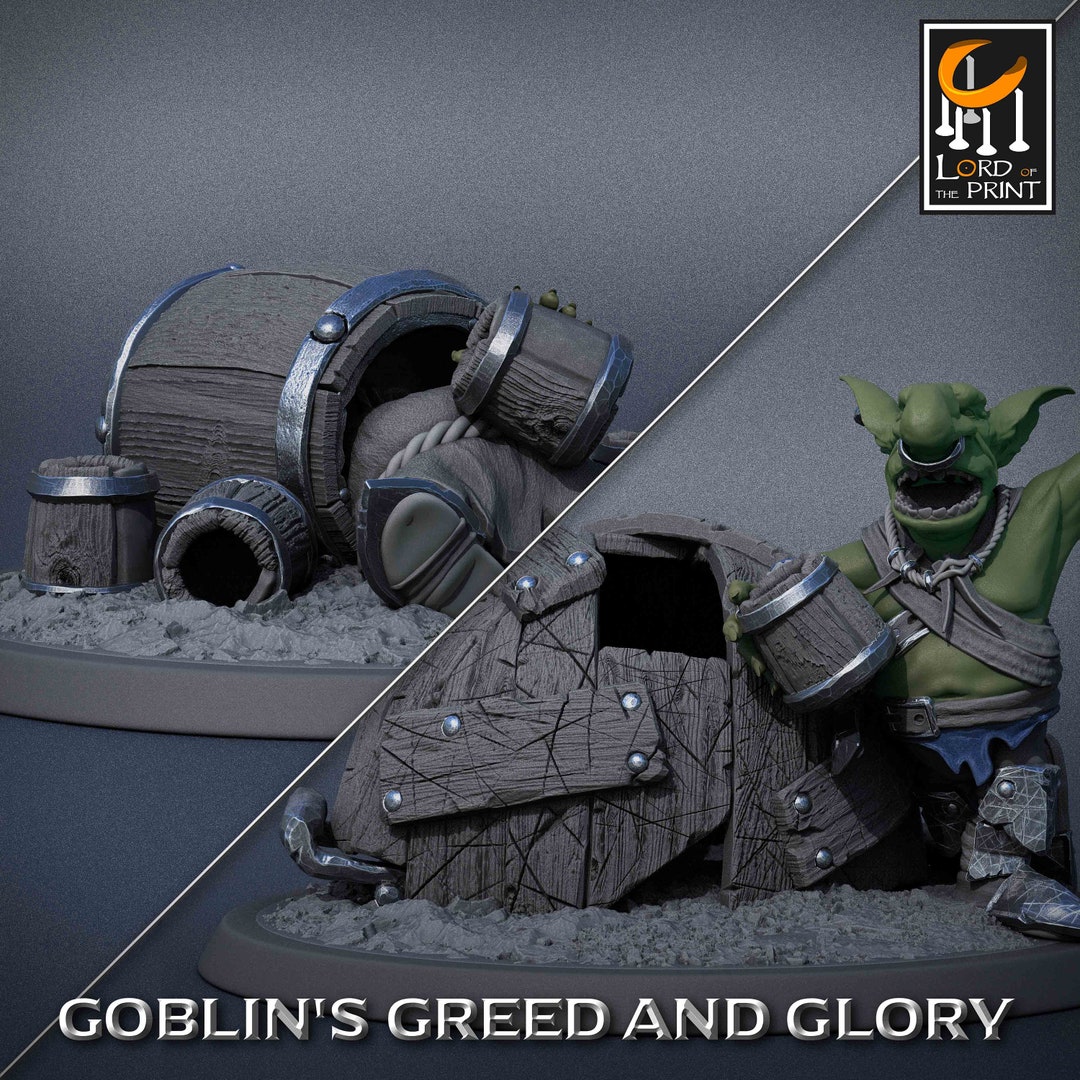 Goblin Infantry Break Rescale Miniature Green Goblins Glory Resin ...