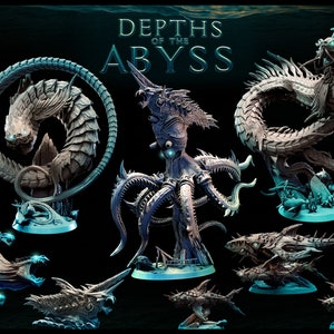 Sea Serpents | Mini Monster Mayhem | Depths of the Abyss II | RESIN ...
