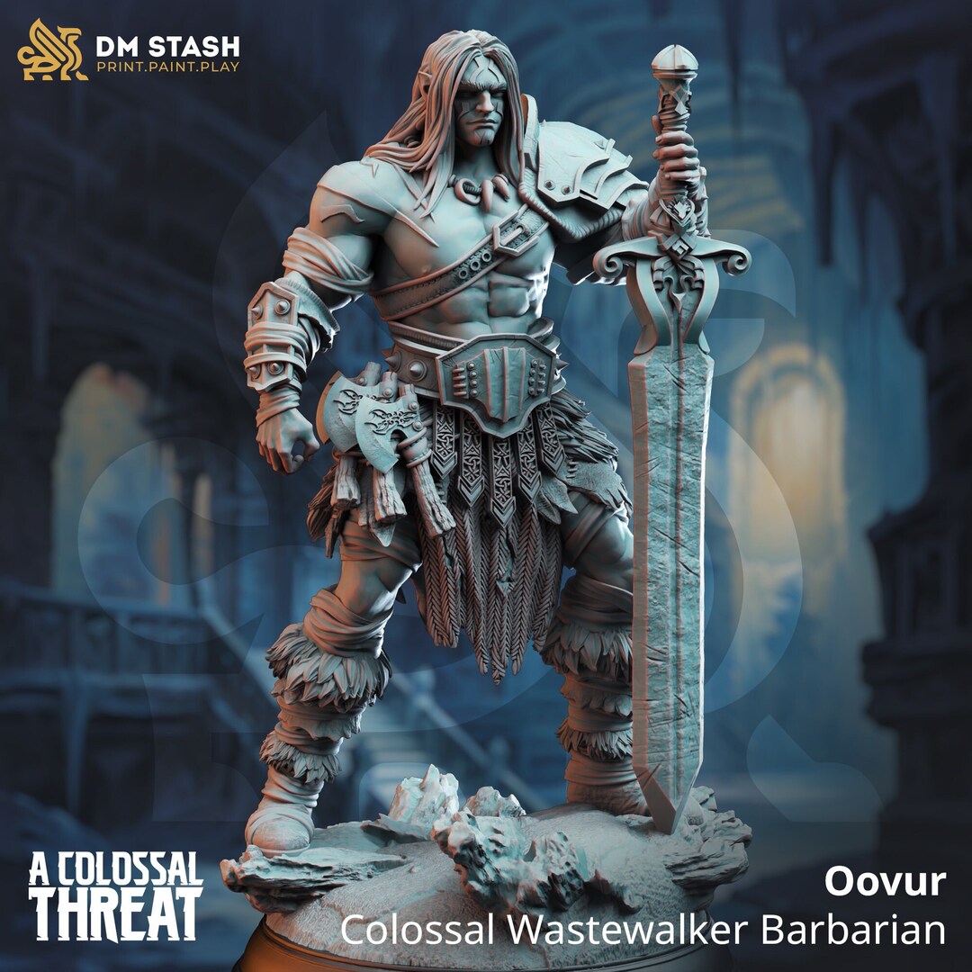 Oovur - Colossal Wastewalker Barbarian | DM Stash | Colossal Threat ...