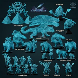 Dire Bear Cub | Mammoth Factory | Frostwilds Pt 1 | RESIN | Fantasy ...