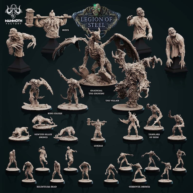 The Village | Mammoth Factory | Legion of Steel | RESIN | Fantasy | Dnd ...