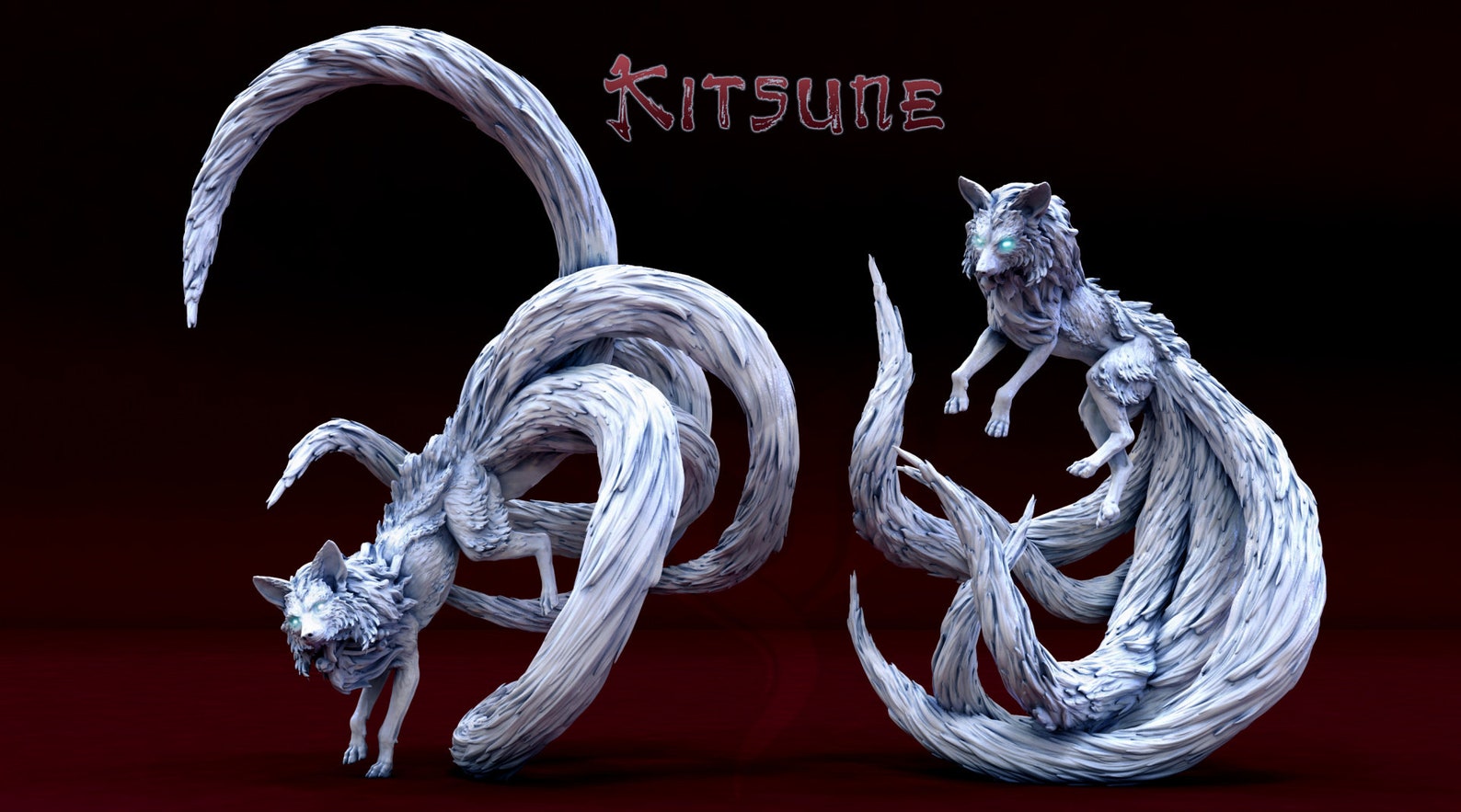 Kitsune Mini Monster Mayhem Dynasty of the Wild RESIN - Etsy