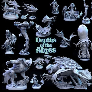 Hippocampus Mini Monster Mayhem Depths of the Abyss RESIN Fantasy Dnd ...
