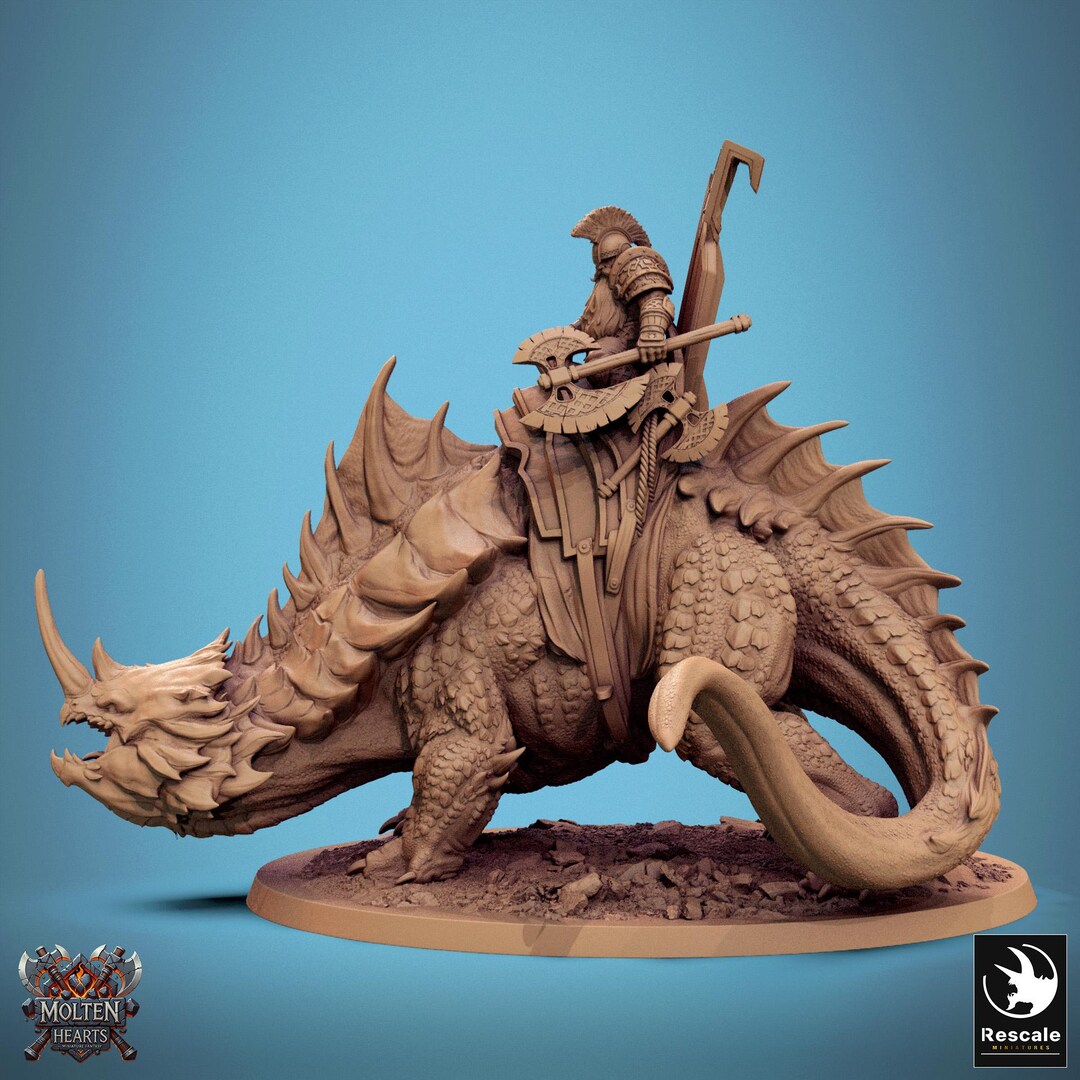 Stone Breaker Drakanchor | Rescale Miniature | Molten Hearts | RESIN ...