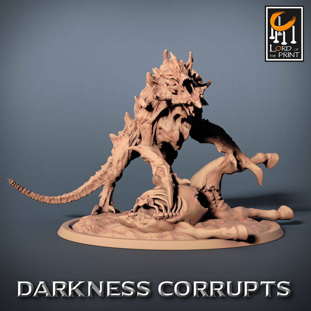 Hellhound Alpha Rescale Miniature Darkness Corrupts Resin Fantasy Dnd RPG Tabletop Miniature ...