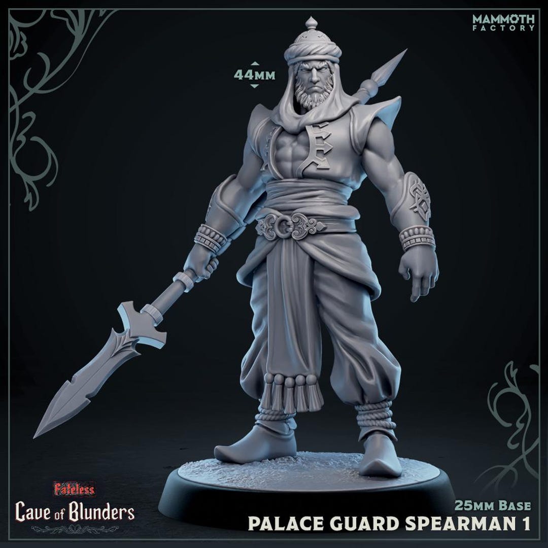 Palace Guard Spearman | Mammoth Factory | Cave of Blunders | RESIN ...