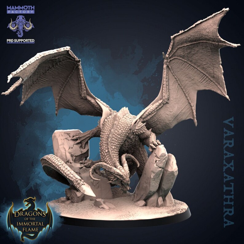Varaxathra Ancient Solar Dragon Mammoth Factory Dragons - Etsy