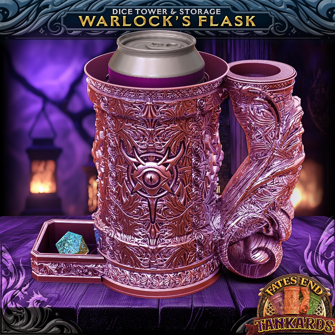 Warlock Tankard - Can Holder Dice Tower and Warlock Dice Vault | Fates ...