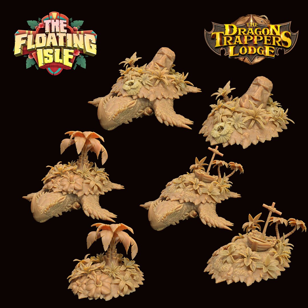 Turtle Islands | Dragon Trappers Lodge | the Floating Isle | RESIN ...