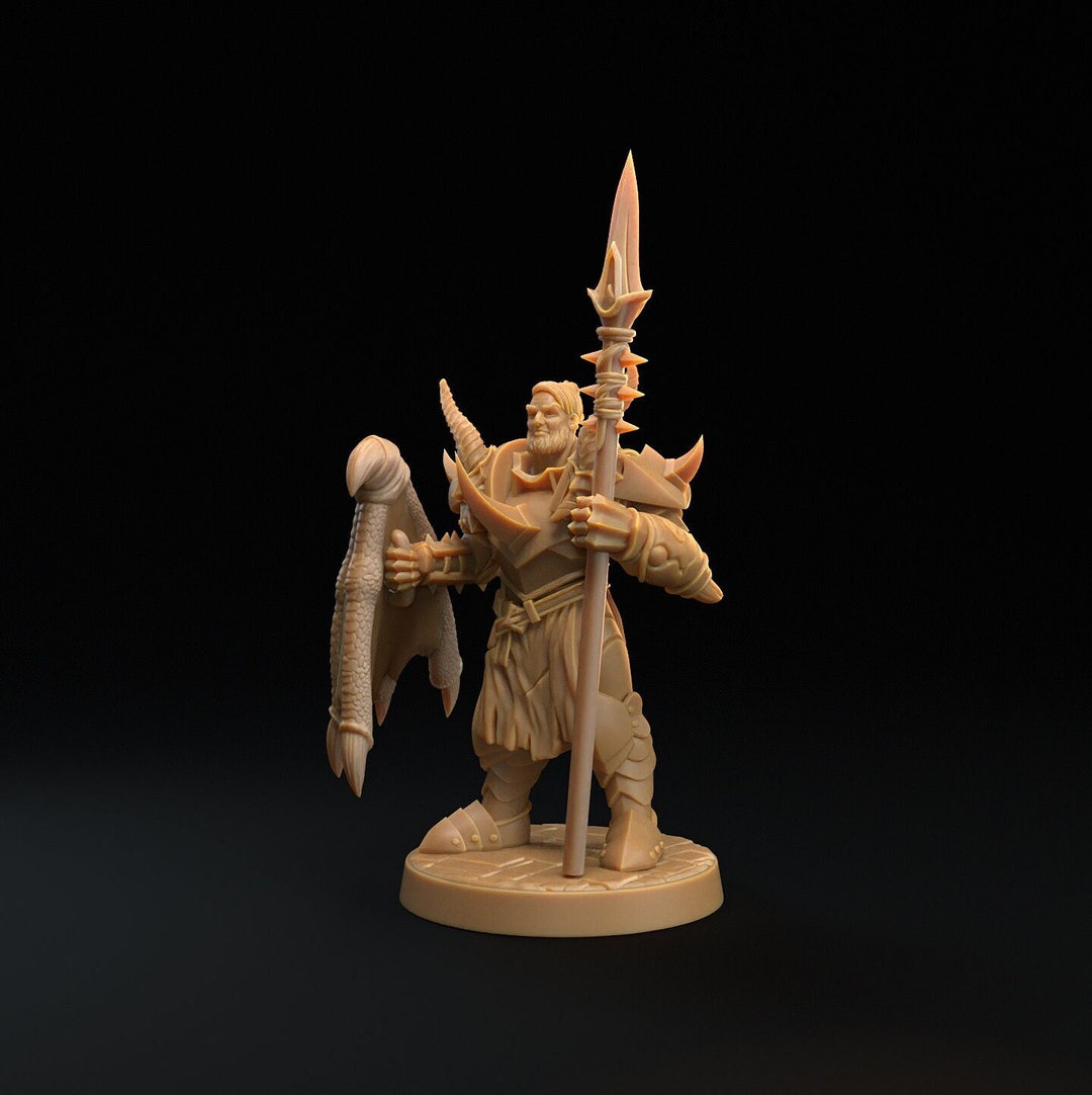 Tevrond, Human Form Dragon Trappers Lodge Dragons of the Lodge RESIN ...