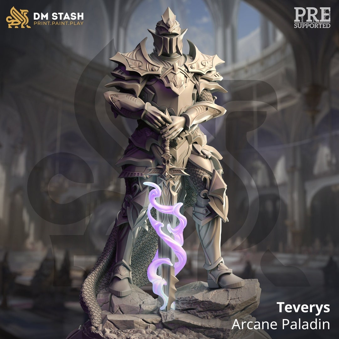 Teverys - Arcane Paladin | DM Stash | Arcane Skies | RESIN | Fantasy ...