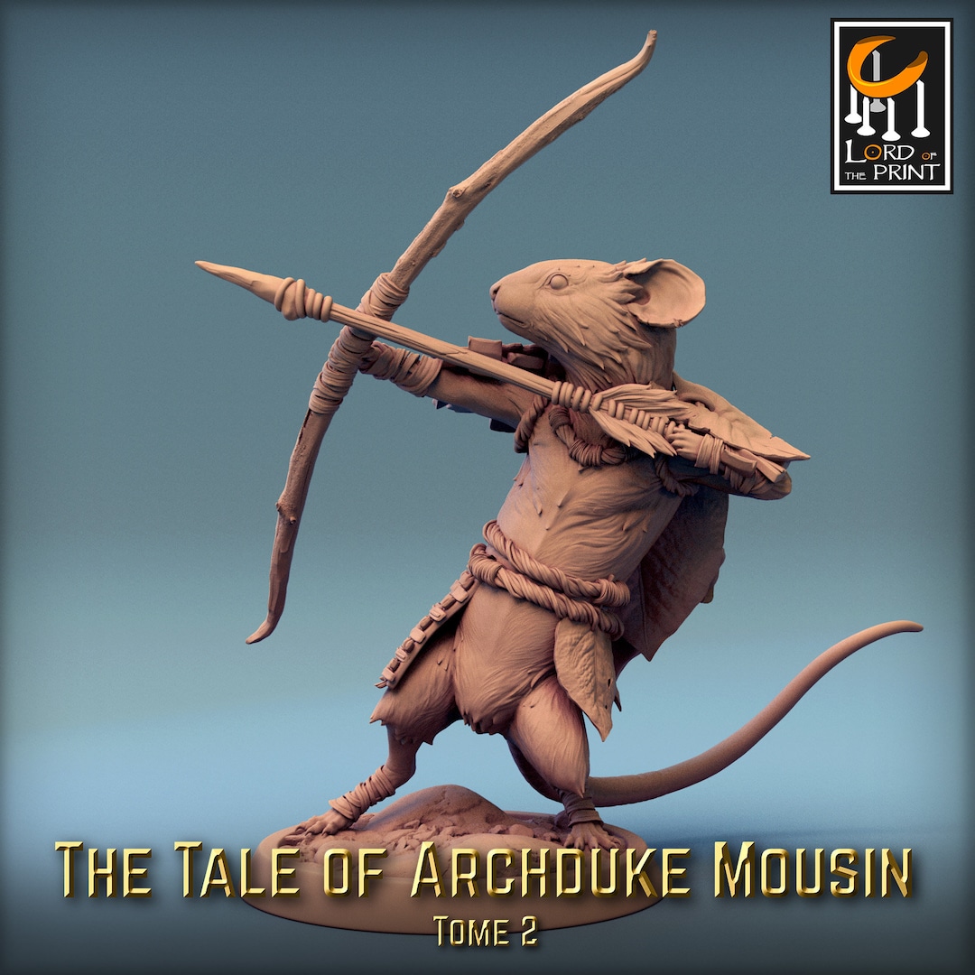 Mouse Bow | Rescale Miniature | Tale of Archduke Mousin Part 2 | RESIN ...