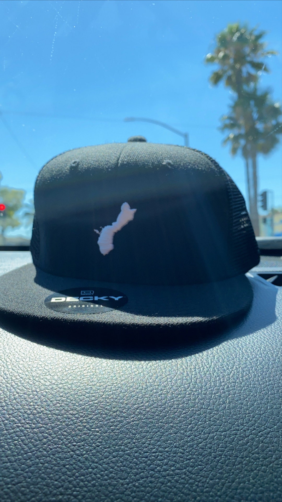 Island of Guam 3D Puff Embroidered Flat Bill Trucket Hat - Etsy