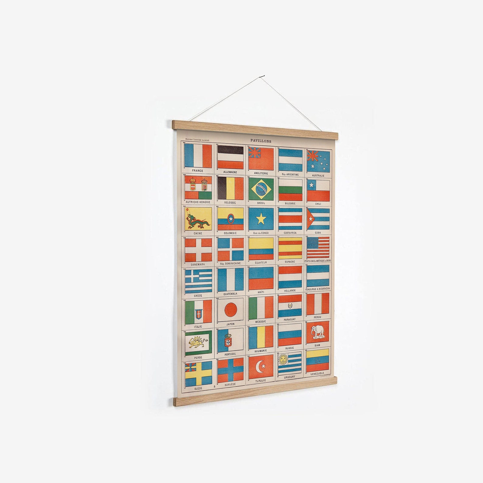 Ancient Flags of the World Poster Vintage World Flags Art - Etsy