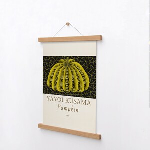 Yayoi Kusama Pumpkin Exhibition Poster, Abstract Wall Decor, Framed Art ...