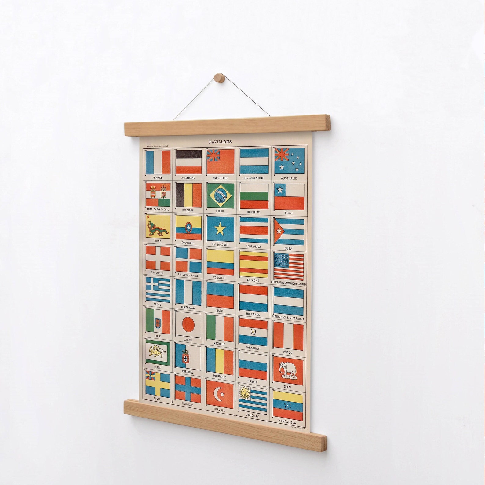 Ancient Flags of the World Poster Vintage World Flags Art - Etsy