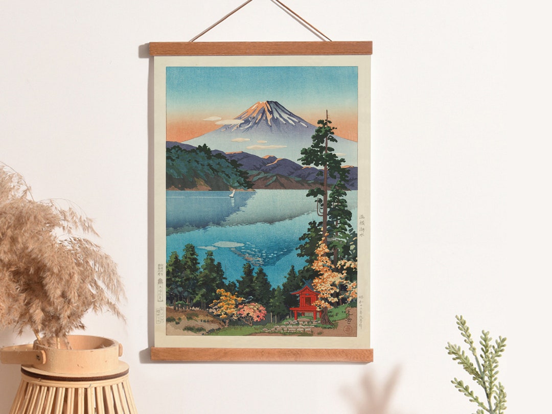 Lake Ashi in the Hakone Hills in Early Autumn, Tsuchiya Koitsu Print ...