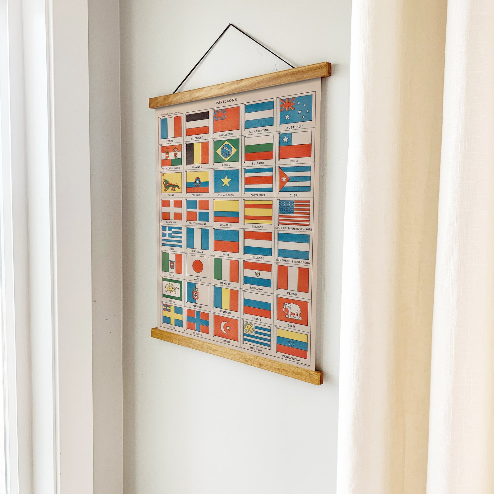 Ancient Flags of the World Poster Vintage World Flags Art - Etsy