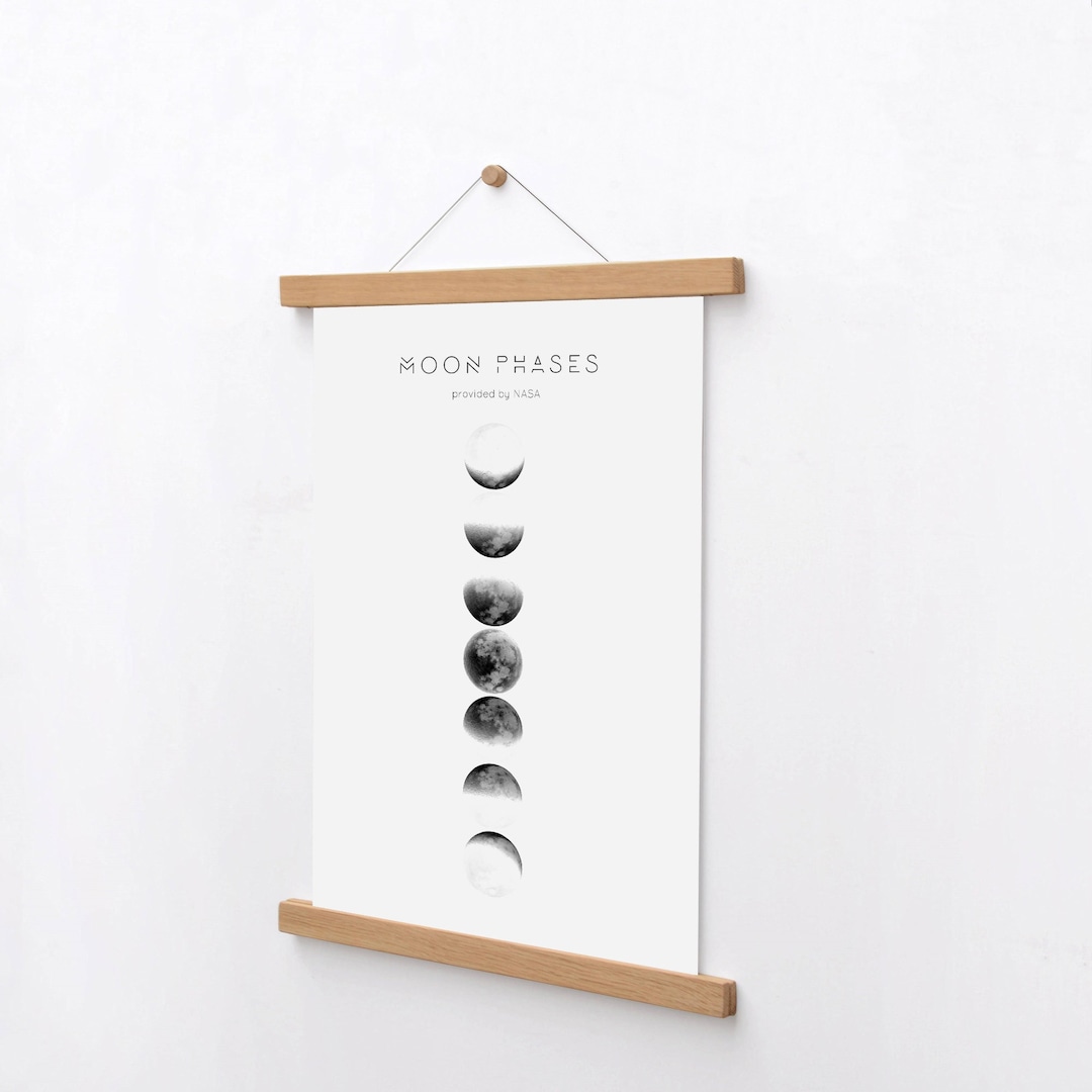 Minimalist Moon Art Print , Moon Phases Wall Art, Luna Poster Prints ...