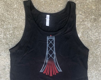 San Francisco Oakland Bay Bridge at Night T-shirt - Etsy