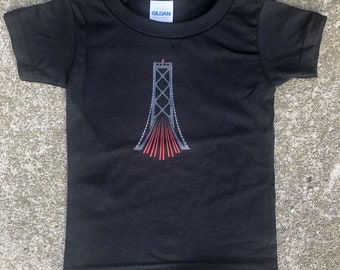 San Francisco Oakland Bay Bridge at Night T-shirt - Etsy