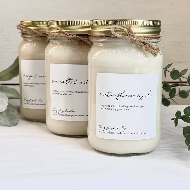 Mason Jar Candles - Etsy
