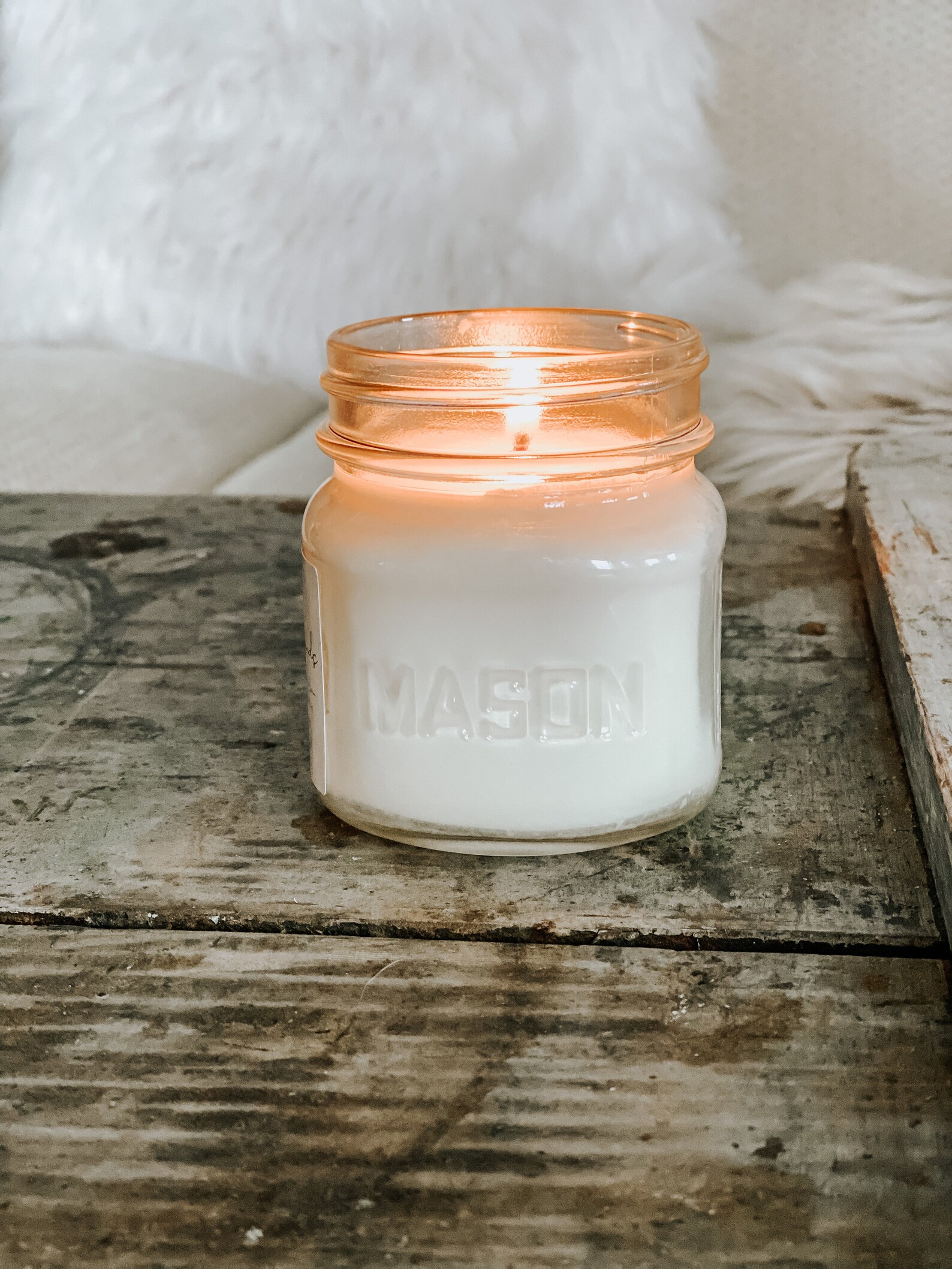 8 Oz Soy Candle, Antique Mason Jar Candle, Choose Your Scent, Farmhouse ...