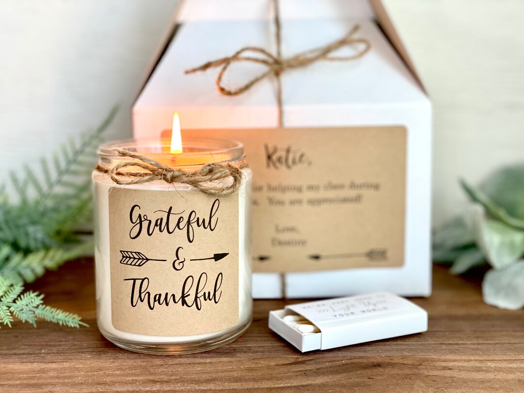 Grateful & Thankful Gift, Thank You Gift, Appreciation Gift, Gift for ...