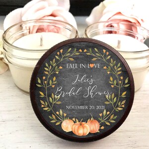 Fall in Love Bridal Shower Favors, Set of 6, Fall Bridal Shower, Autumn ...
