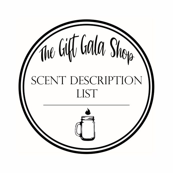 Scent List Template - Etsy
