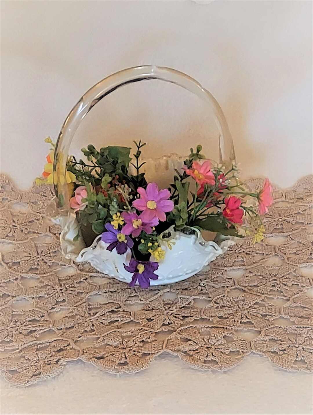 Antique/vintage Doily handmade Windmill Pattern Rectangular - Etsy