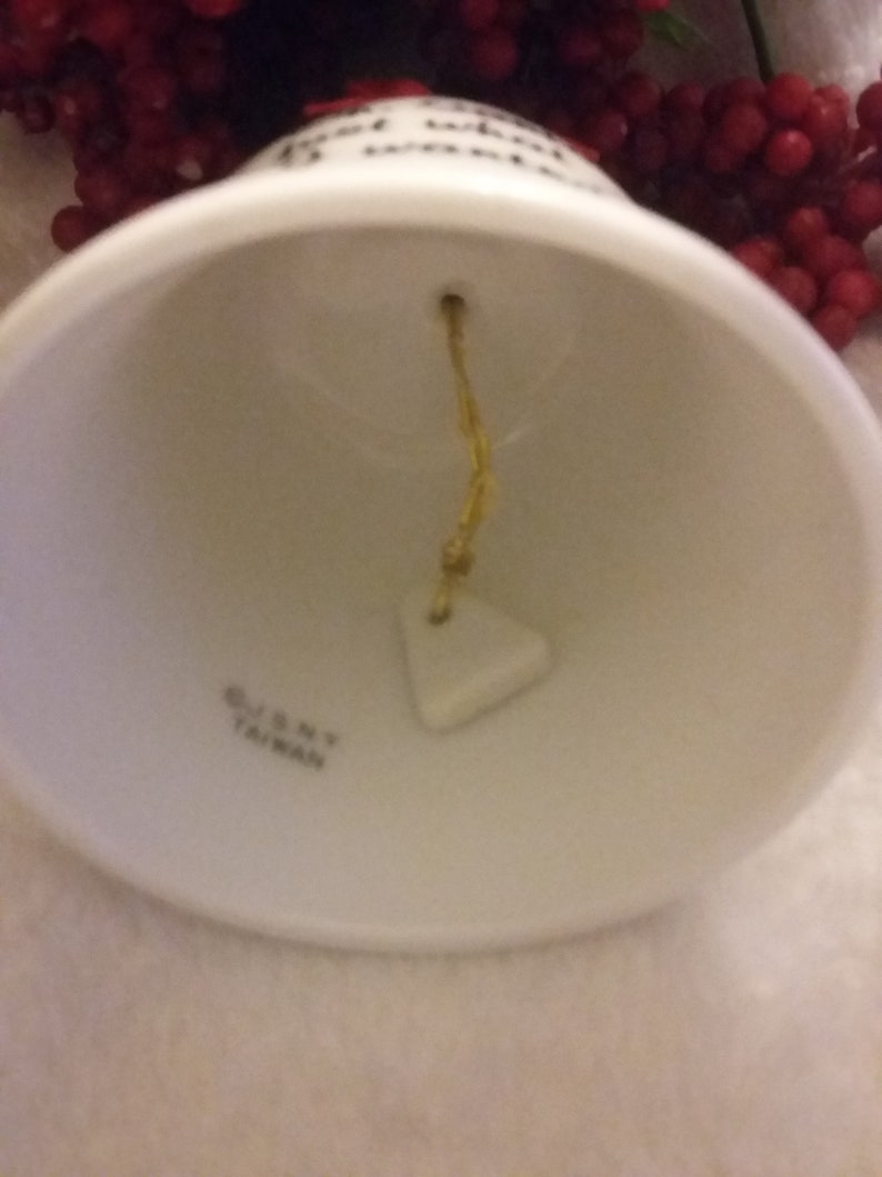 Vintage Porcelain Bell Oh Santa Just What I Wanted | Etsy