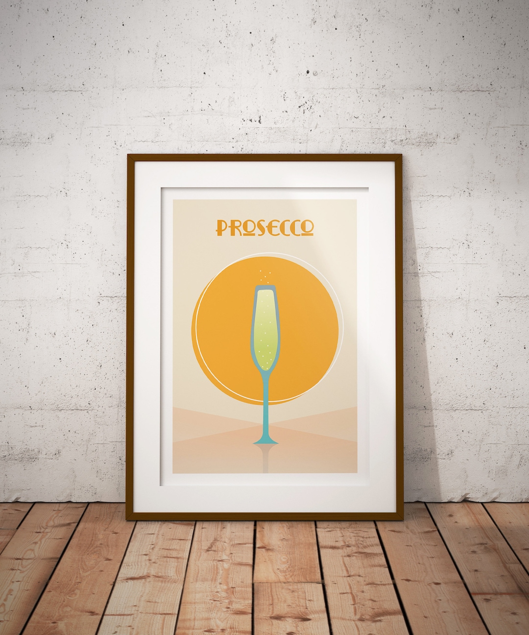 Prosecco Poster, Cocktail Print, Prosecco Print, Minimalist Art ...