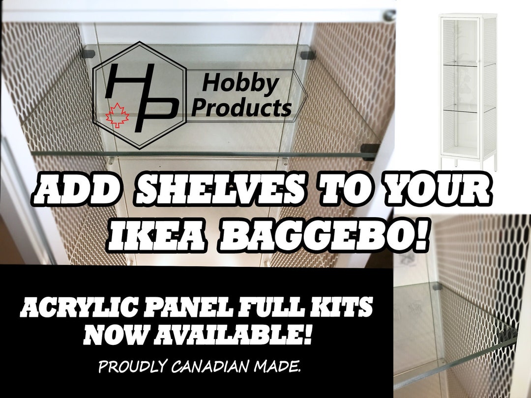 Ikea BAGGEBO Acrylic Shelf Addition Kits Transform Your - Etsy