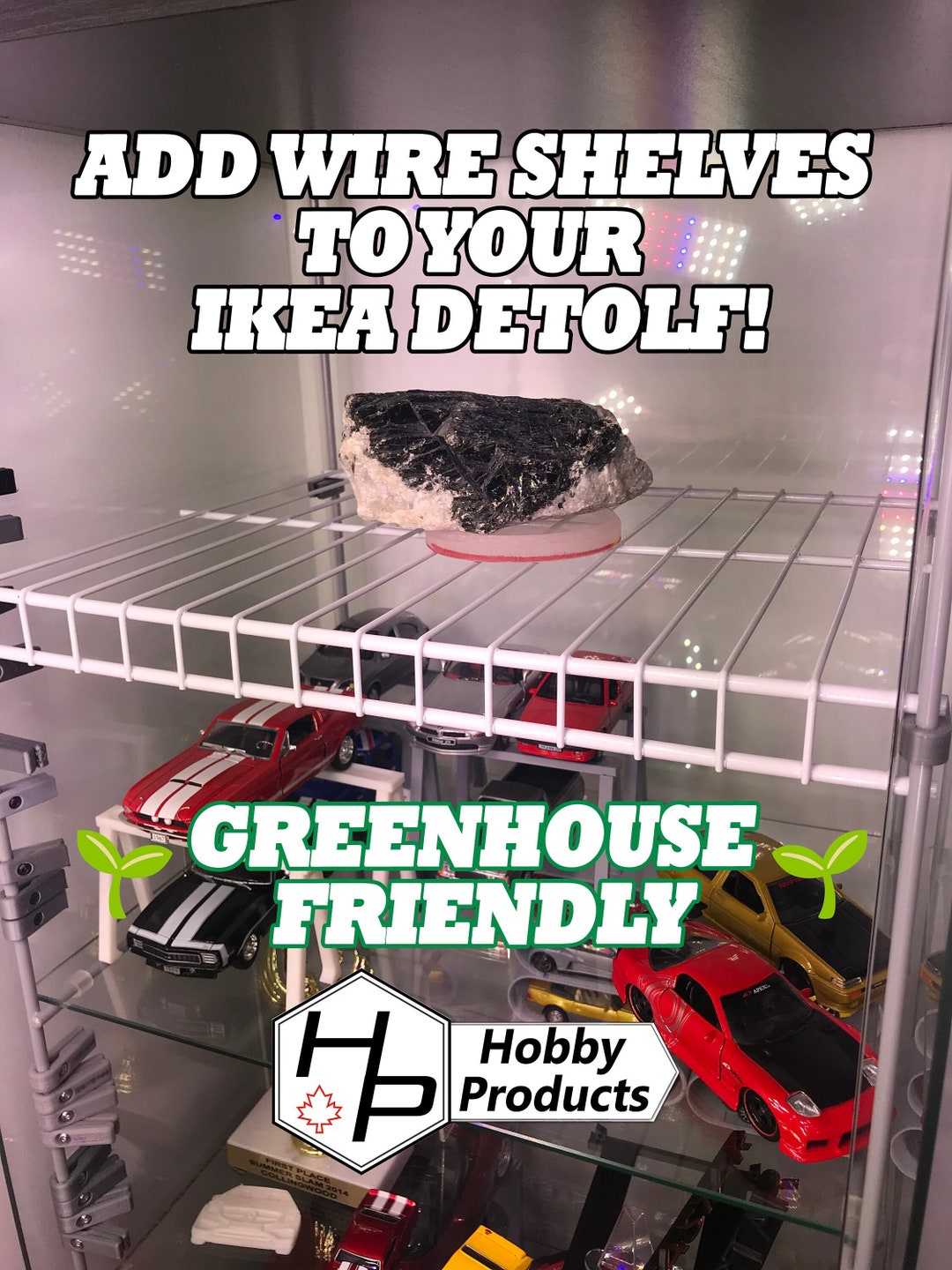 Ikea Detolf Wire Shelf Addition Full DIY Kit | GREENHOUSE FRIENDLY ...